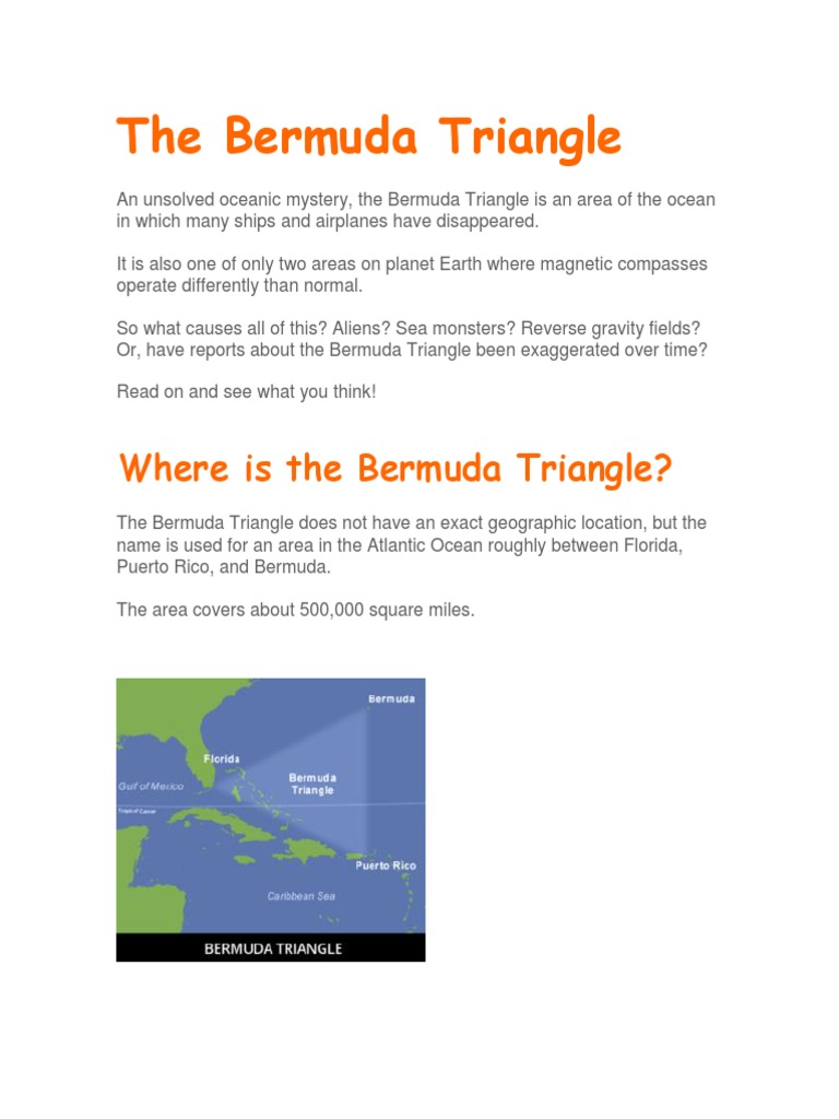 The Bermuda Triangle | Download Free PDF | Maritime Incidents | Watercraft