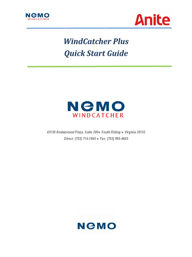 WindCatcher Plus Quick Start Guide | PDF | Port (Computer Networking) | Internet Protocol Suite