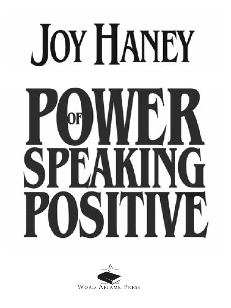 The Power of Speaking Positive | PDF | Joshua