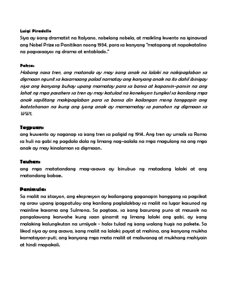 Filipino PT Script | PDF