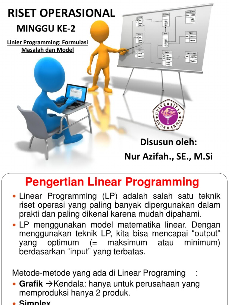 Linier Programming Formulasi Masalah Dan Model PDF | PDF