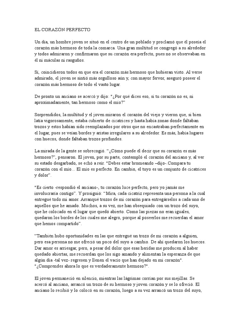 El Corazon Perfecto | PDF | Religión y espiritualidad | Poesía