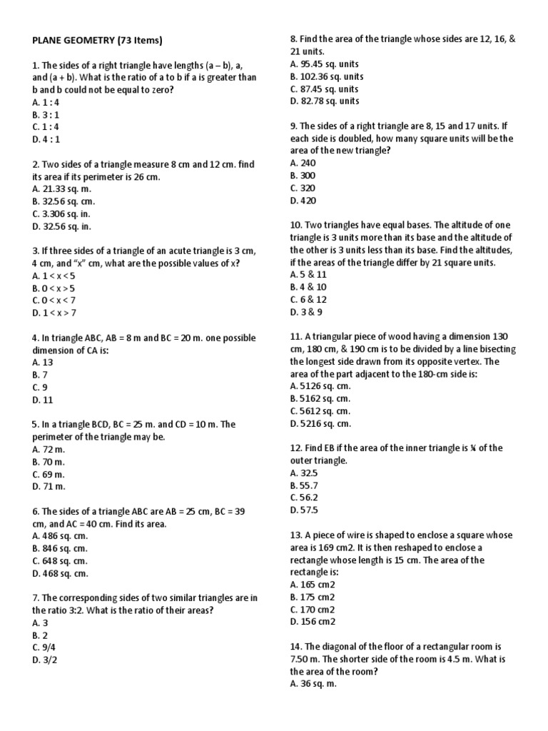 Geometry | PDF | Area | Sphere