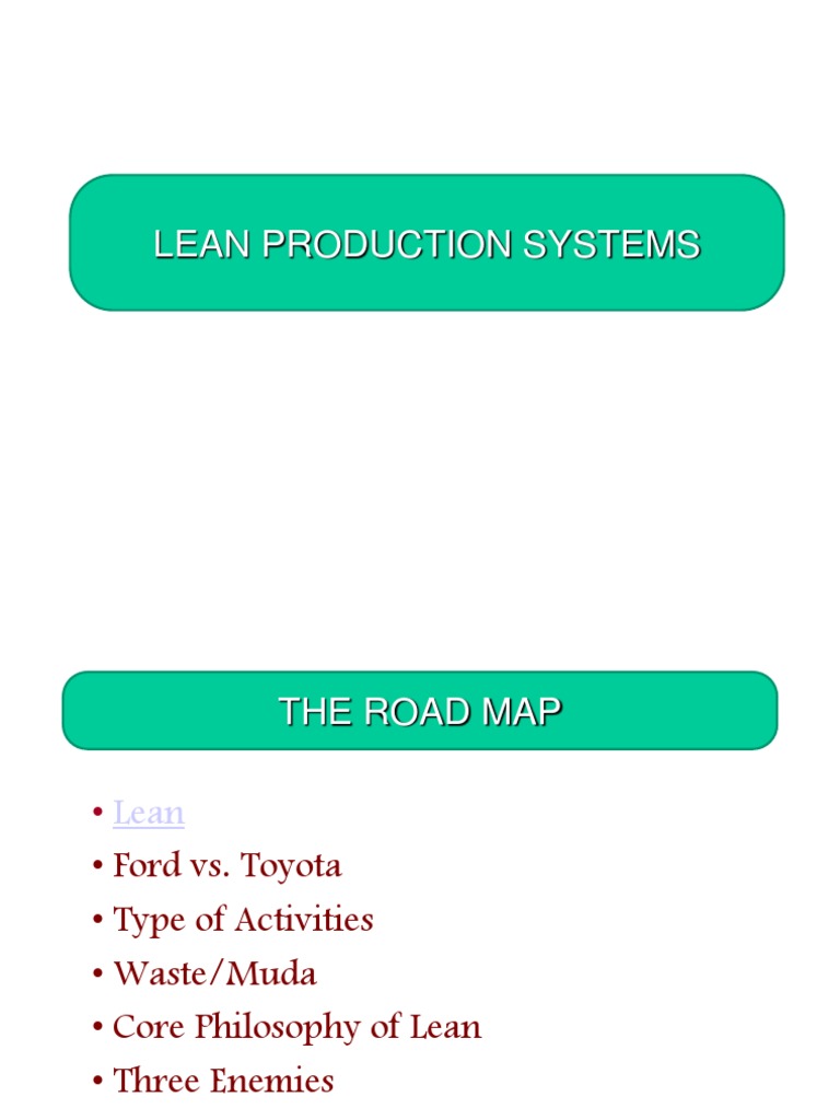 Lean Production | PDF | Lean Manufacturing | Operations Management