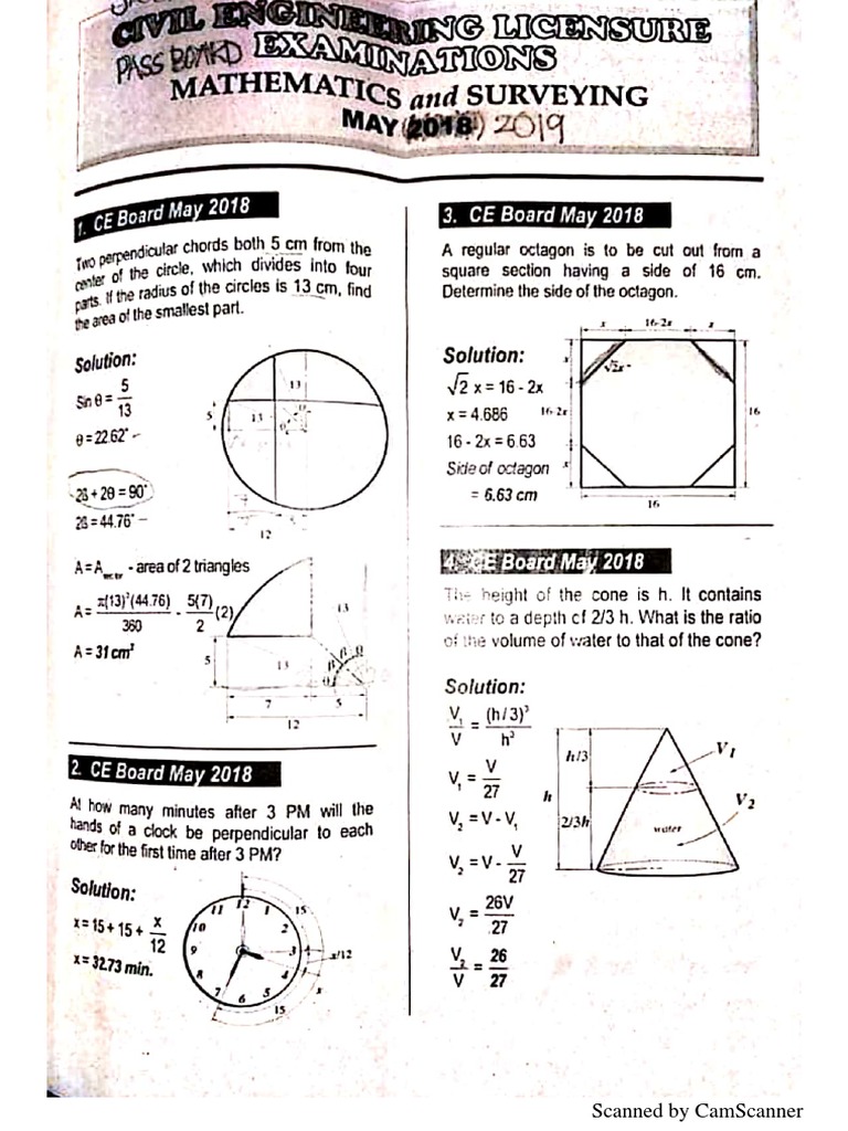 CE Board Exam-May&Nov 2018 PDF | PDF