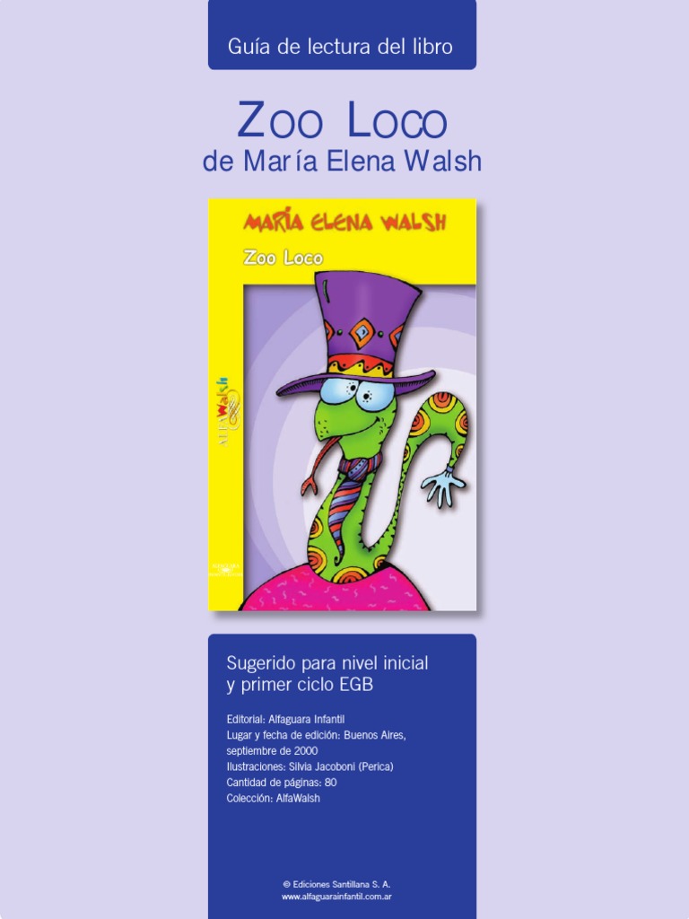 Guia Actividades Zoo Loco PDF | PDF