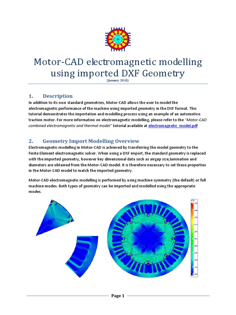 Motor-CAD Electromagnetic Modelling Guide | PDF | Finite Element Method ...
