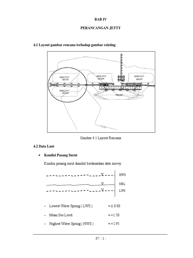 Perancangan Jetty dan Analisis Kapal | PDF