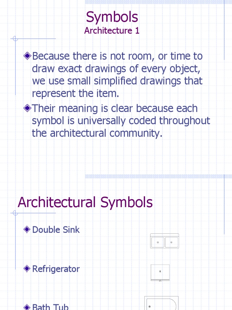 Architectural Symbols and Their Meanings | PDF