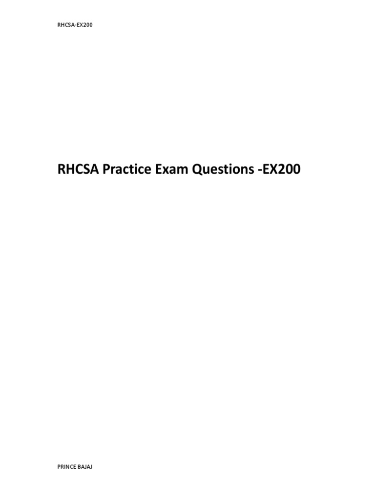 1.1 Rhcsa-Exam-Questions PDF | PDF | Domain Name System | Ip Address