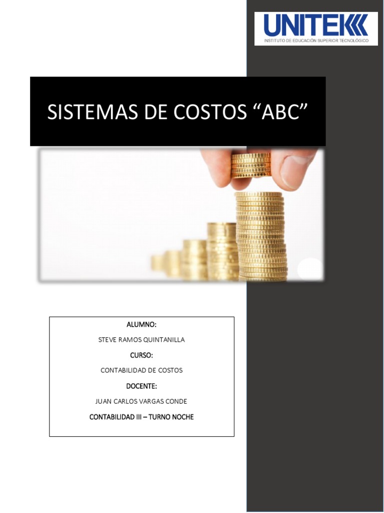 Sistemas De Costos Abc Pdf Costo Contabilidad