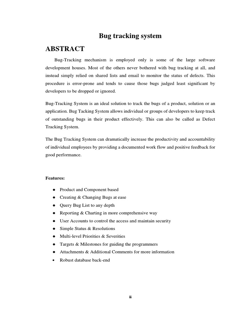 Bug Tracking System | PDF | Databases | Conceptual Model