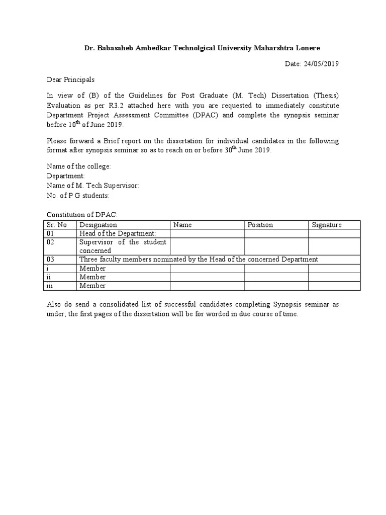 Format For Synopsis Report | PDF | Thesis | Inquiry