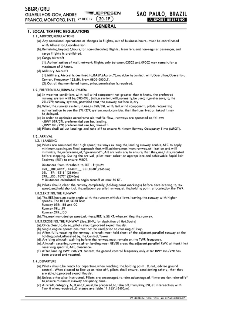 SBGR App Charts PDF | PDF | Runway | Air Traffic Control
