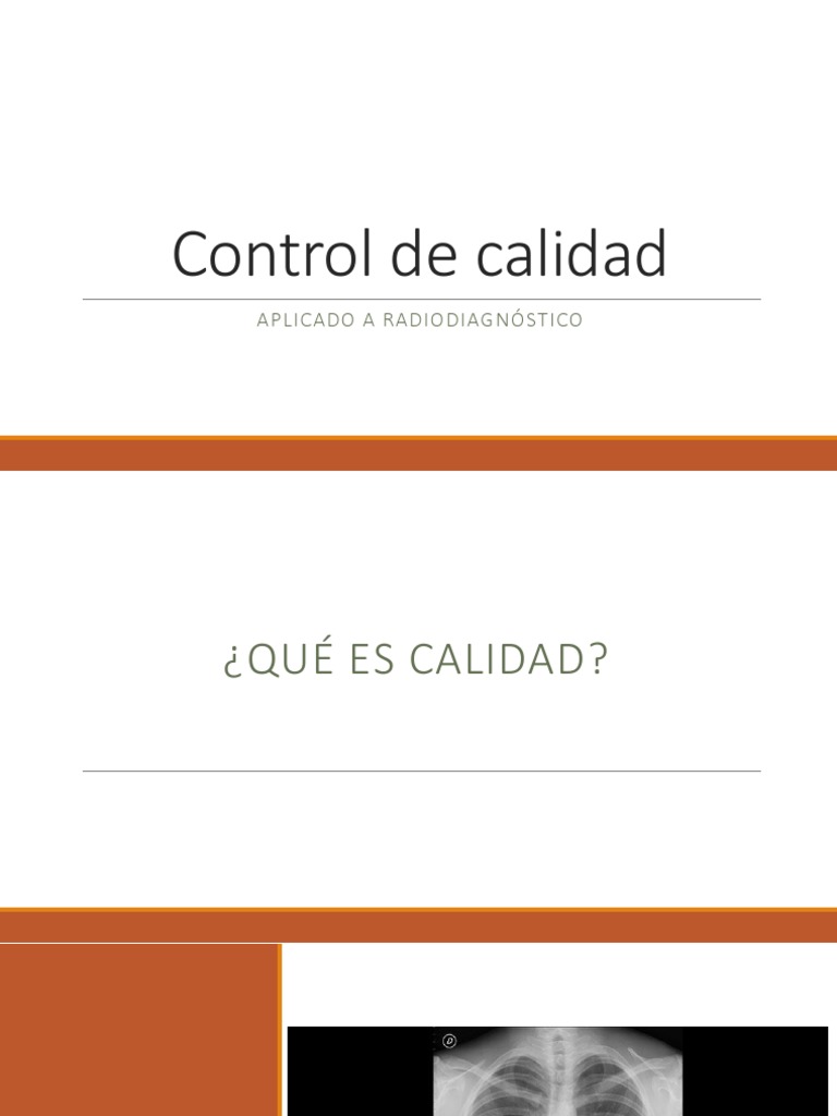 Control de Calidad RX (Arcal) | PDF | Organización Panamericana de la ...