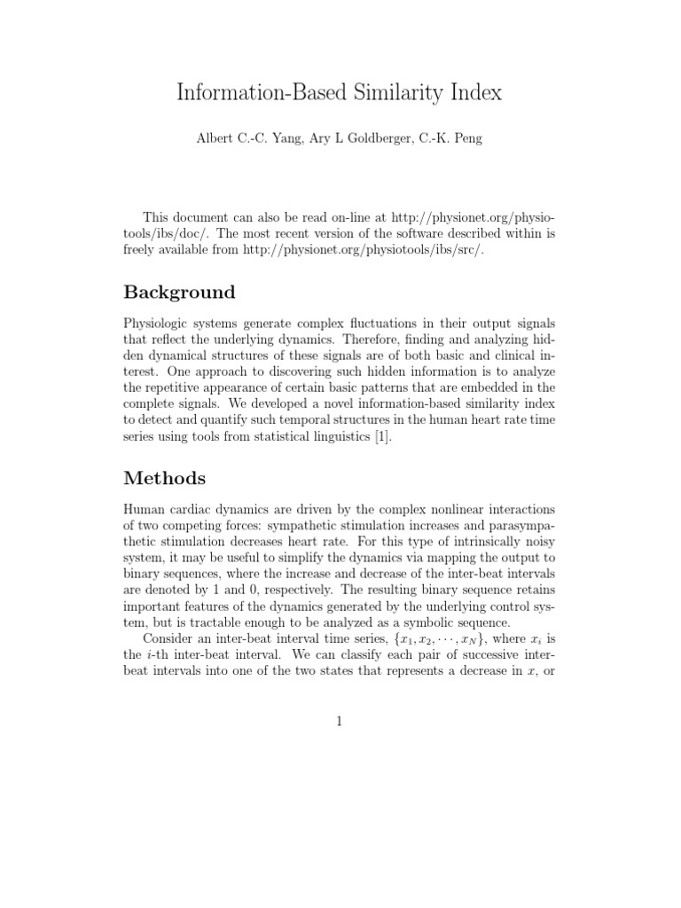 Ibsi | PDF | C (Programming Language) | Time Series