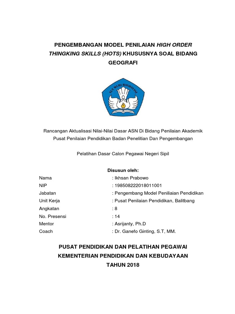 Contoh Aktualisasi-APKL Dan USG | PDF