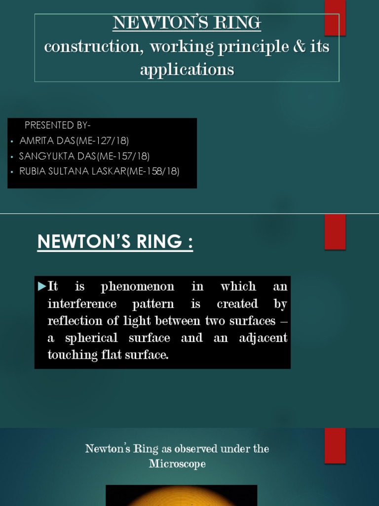 Newton's Ring | PDF