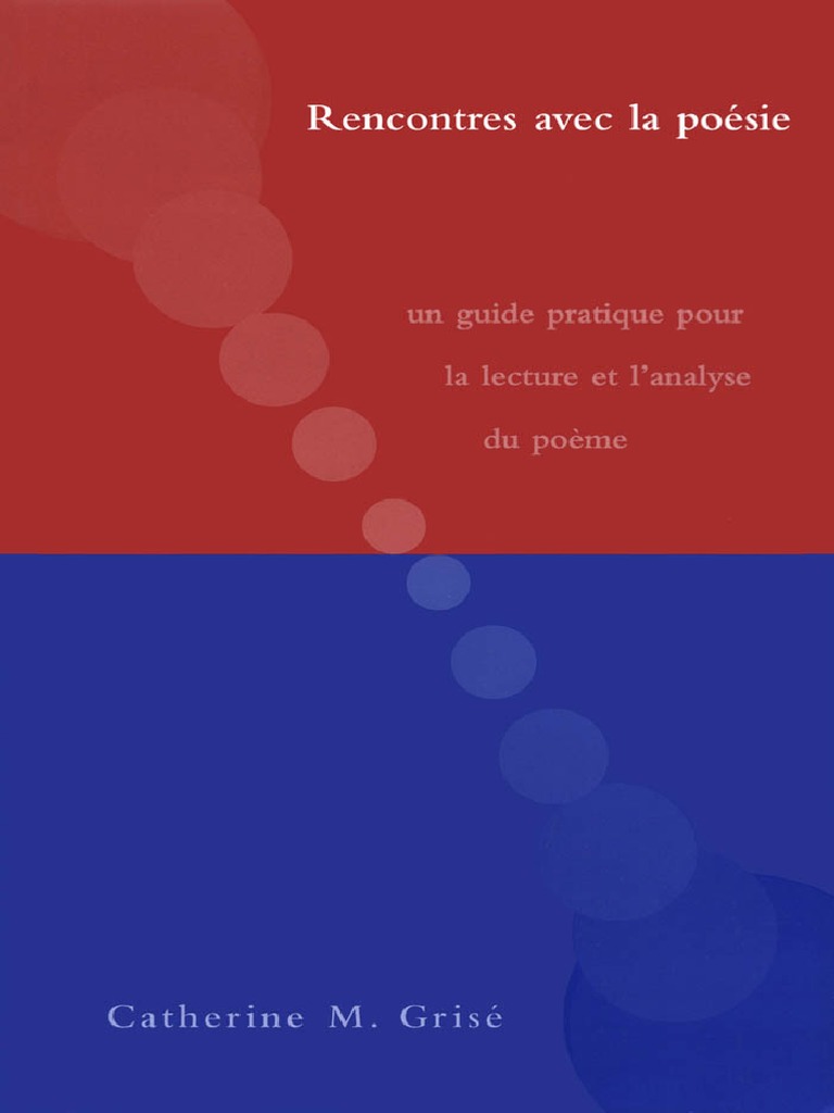 Rencontres Avec La Poésie - Un Guide Pratique Por La Lecture Et L ...