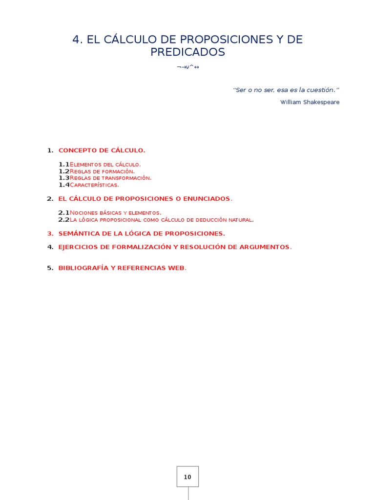 07 Calculo de Proposiciones y Predicados1 | PDF | Proposición | Formalismo (deductivo)