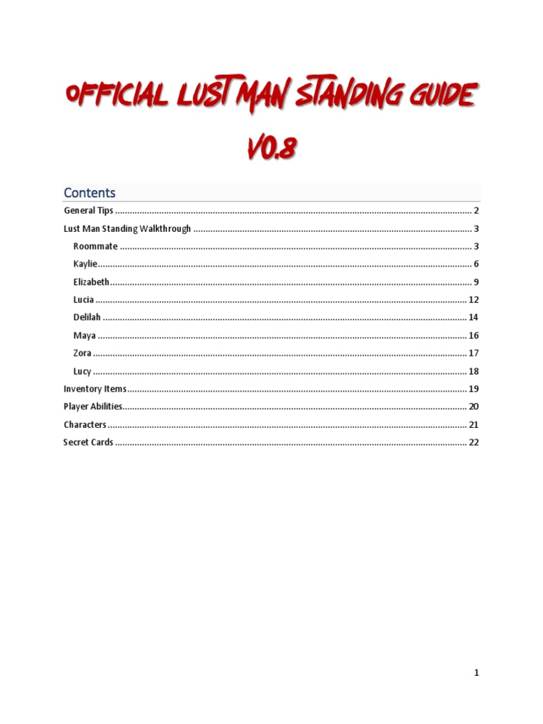 Last Man Standing | PDF | Leisure | Sports