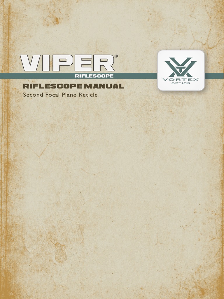 Vortex Viper 6.5-20x50 PA User Manual | PDF | Telescopic Sight | Firearms