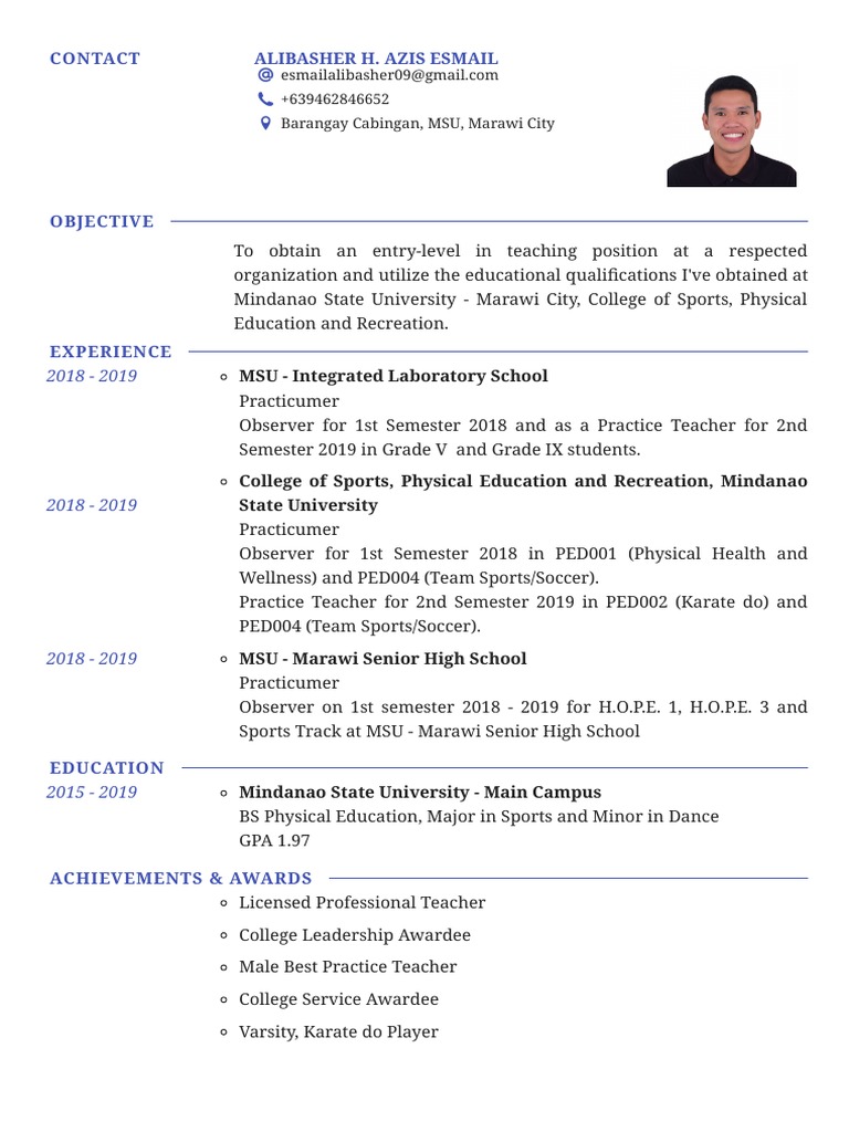Resume Sample | PDF | Michigan State University | University