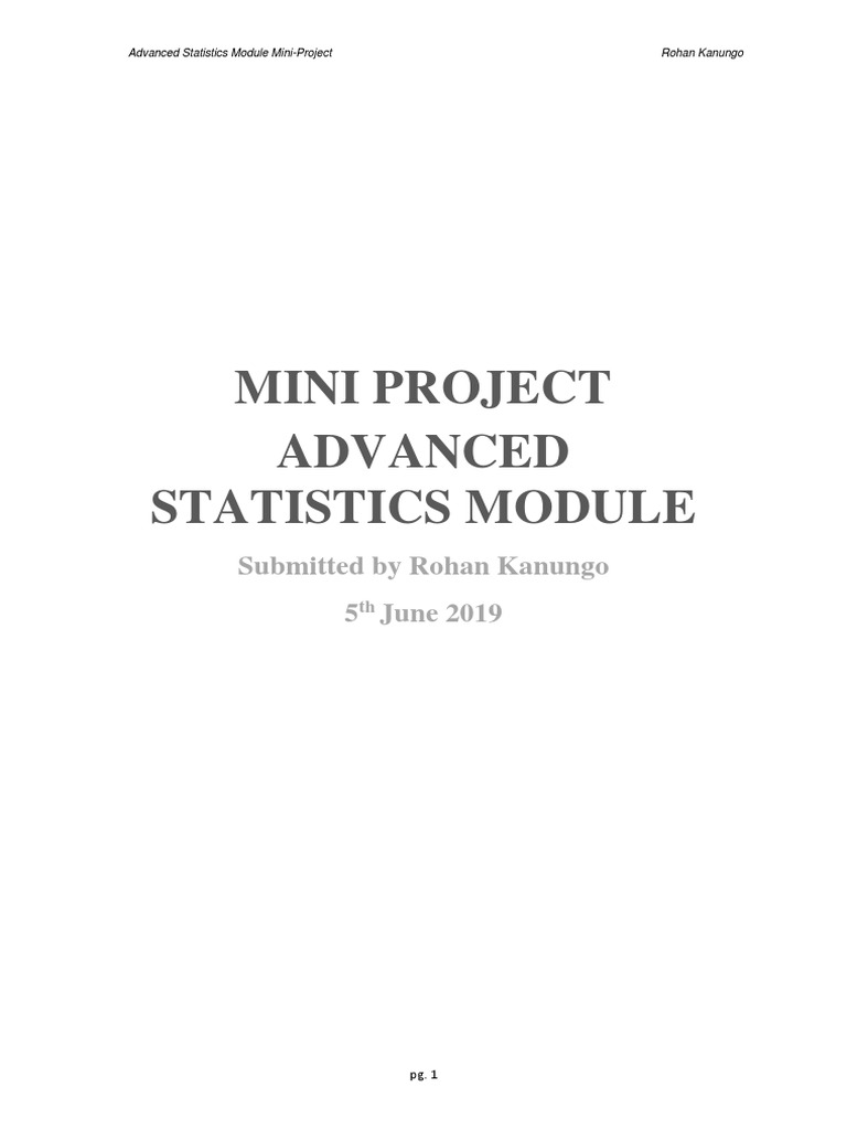 Market Segmentation Statistics Project | PDF | Coefficient Of ...