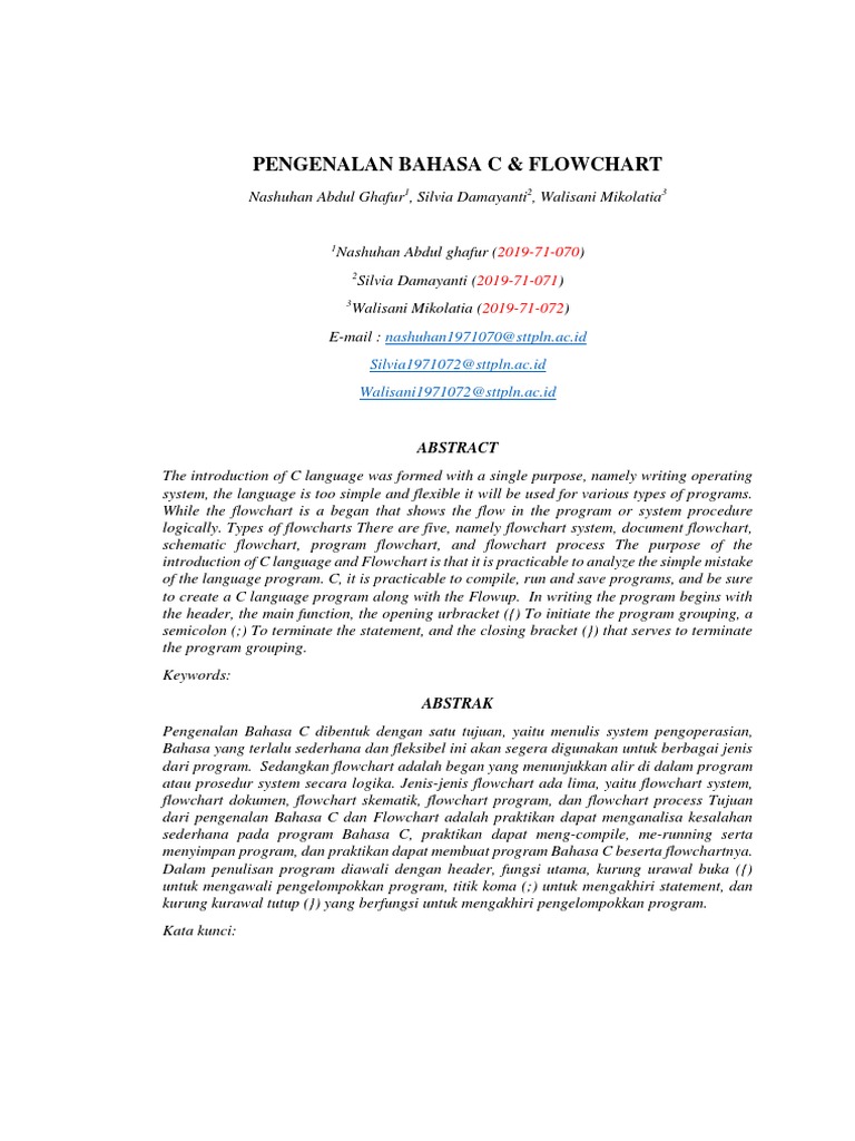 Pengenalan Bahasa C | PDF | Seni | Komputer