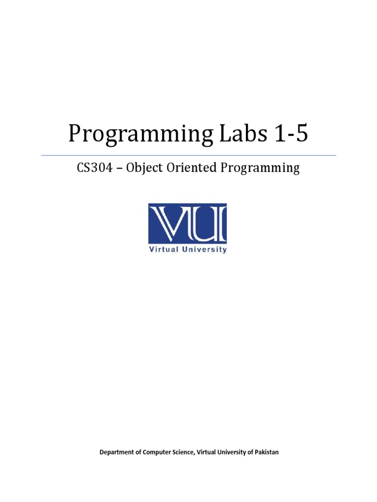 Lab Exercises - CS304 | PDF | Class (Computer Programming) | Constructor (Object Oriented ...