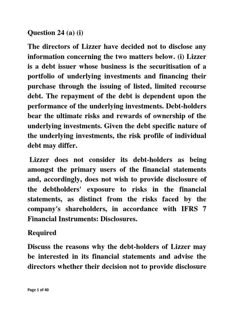 Financial Instruments | PDF | Equity (Finance) | Fair Value