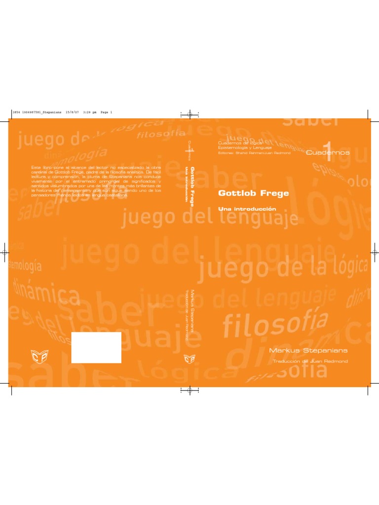 Introduccion A Frege PDF | PDF | Gottlob Frege | Teorías filosóficas
