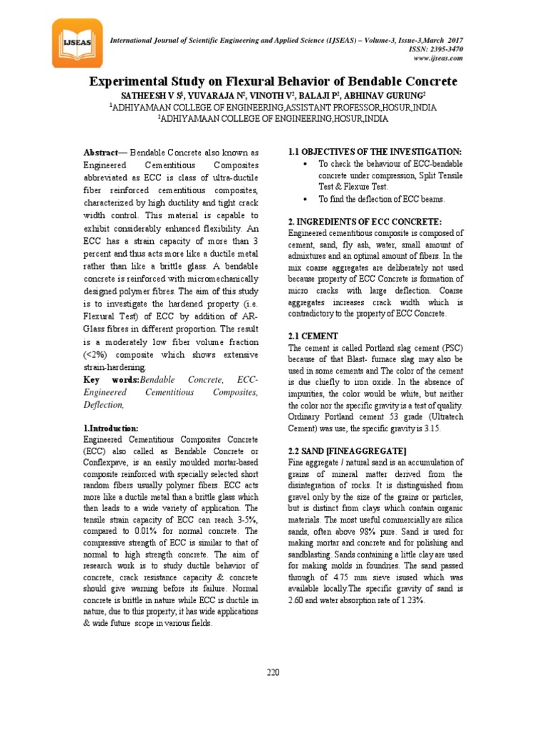 Bendable Concrete 6 | PDF | Composite Material | Concrete