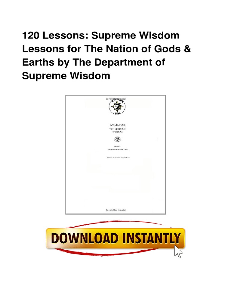 120 Lessons Supreme Wisdom Lessons For T | PDF | Self-Improvement