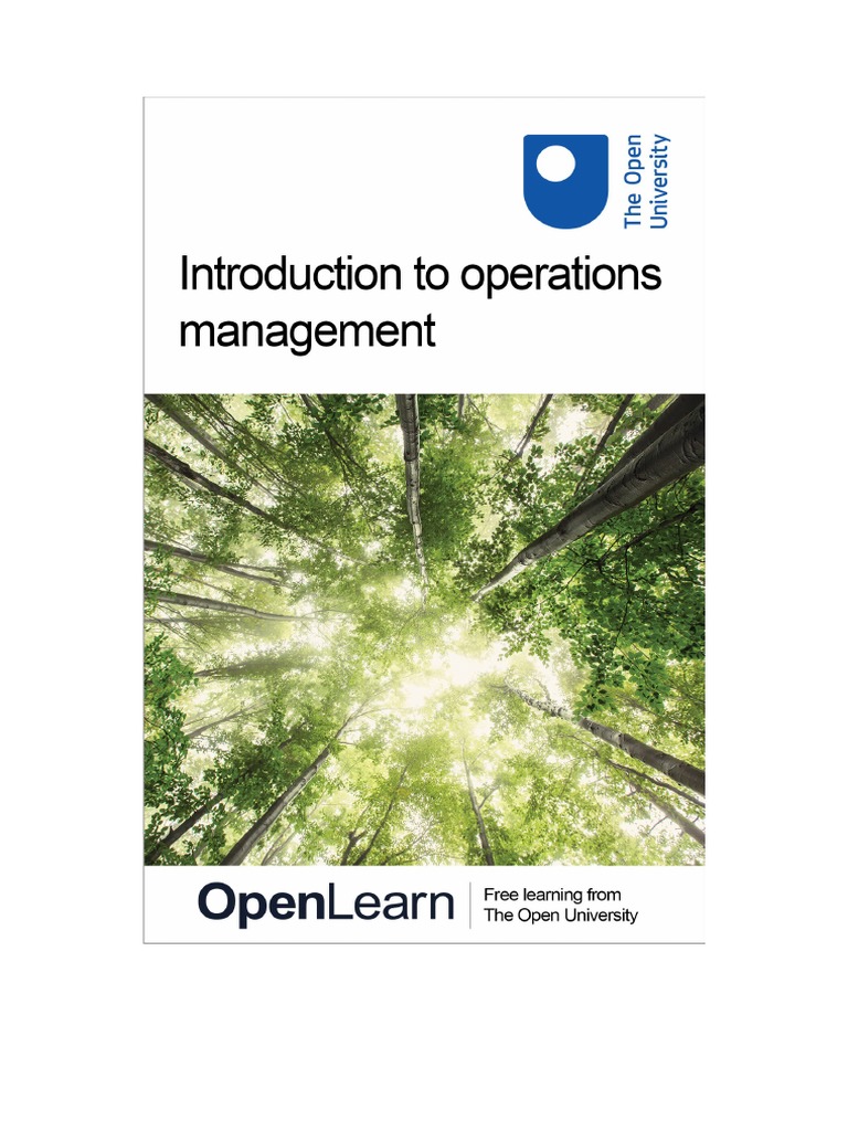 Introduction To Operation Management | PDF | Operations Management ...