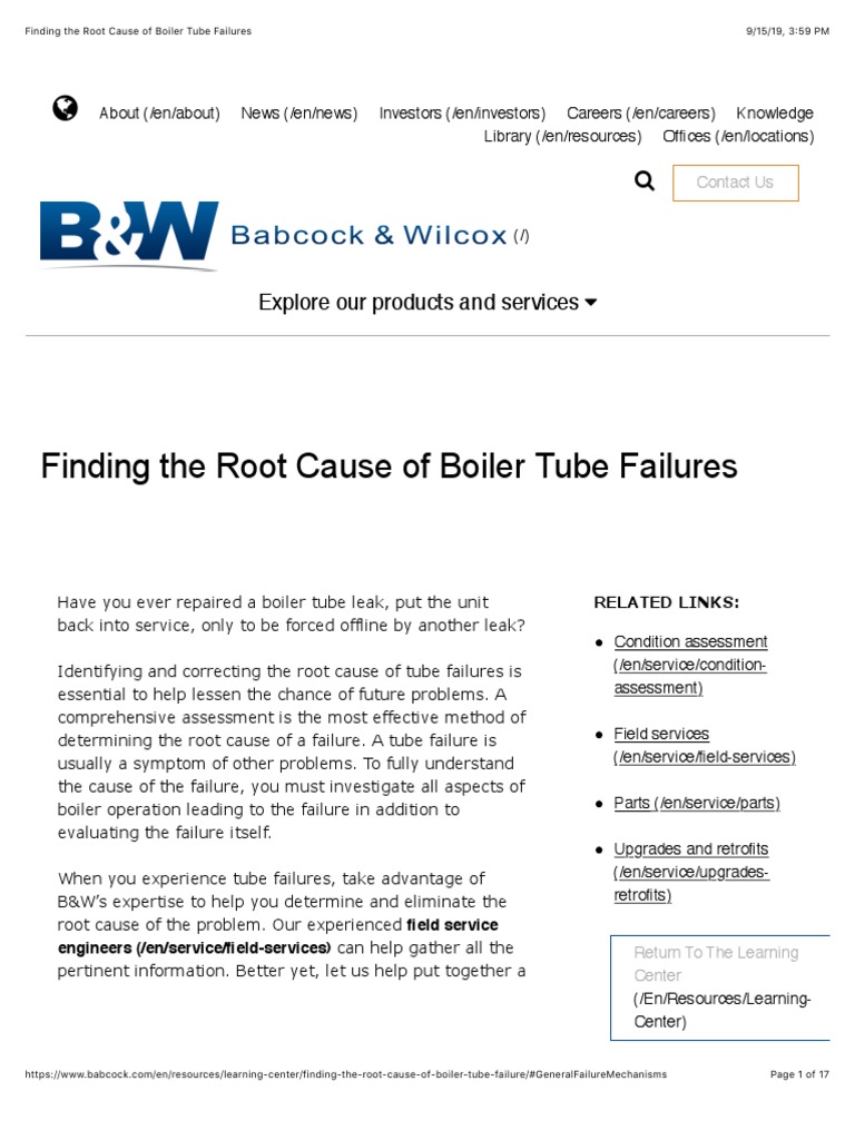 Finding The Root Cause of Boiler Tube Failures | PDF | Corrosion | Boiler