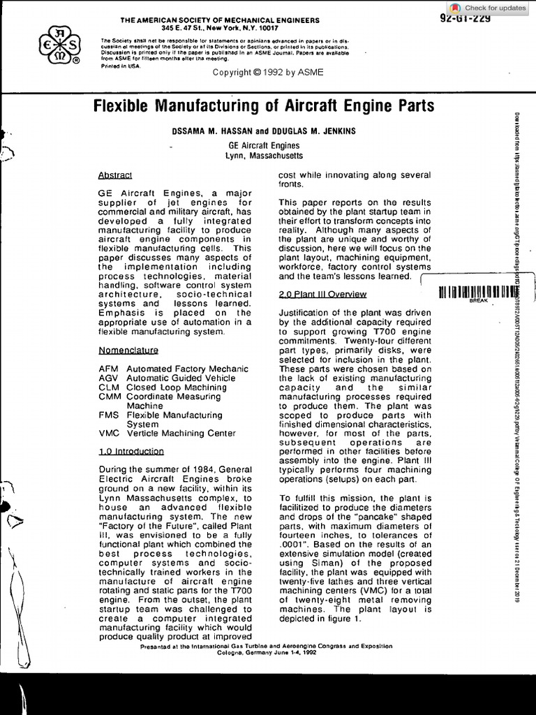FMS of GE For Aircraft Engines | PDF | Databases | System