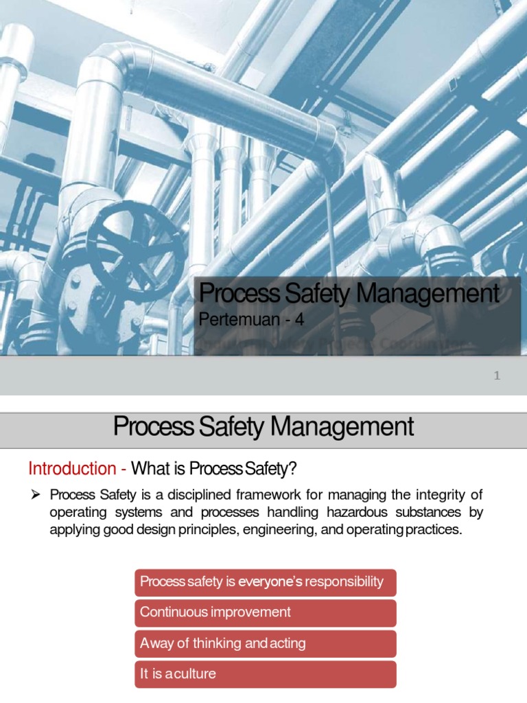 Process Safety Management PDF | Download Free PDF | Safety ...