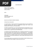 Solicitation Letter Sample Template For Donation Drive For Calamity ...