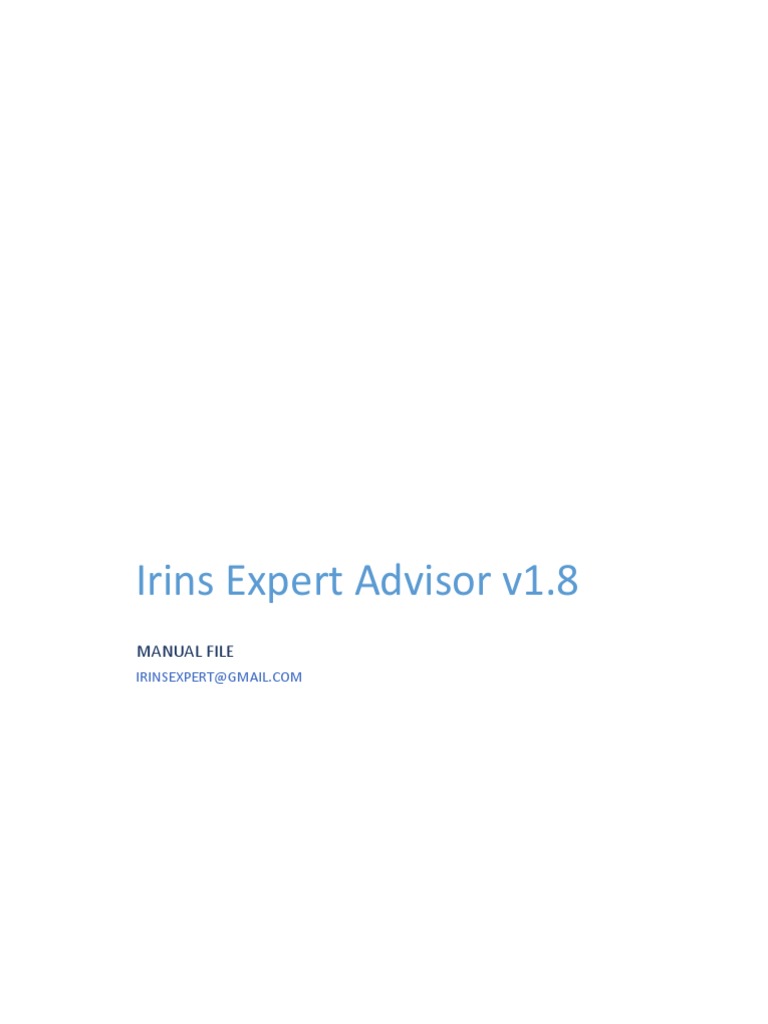 Irins Expert Advisor v1.8 Manual File | PDF | Foreign Exchange Market ...