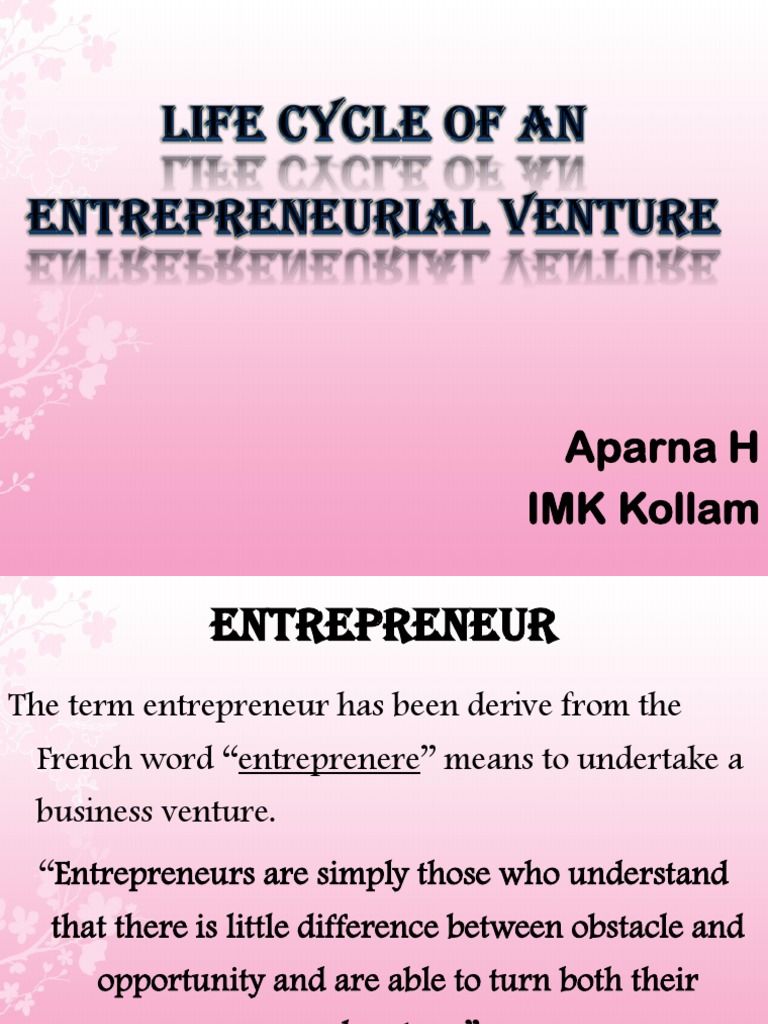 Stages of the Entrepreneurial Venture | PDF | Entrepreneurship | Innovation