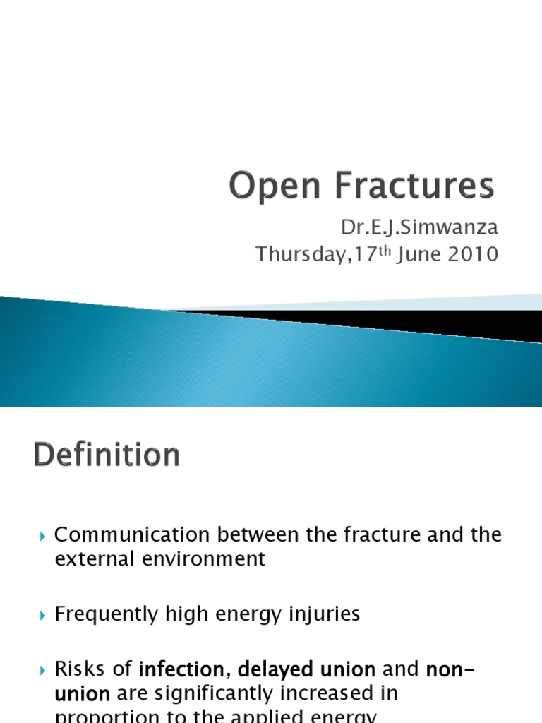 Open Fractures | PDF | Blood Pressure | Medical Emergencies