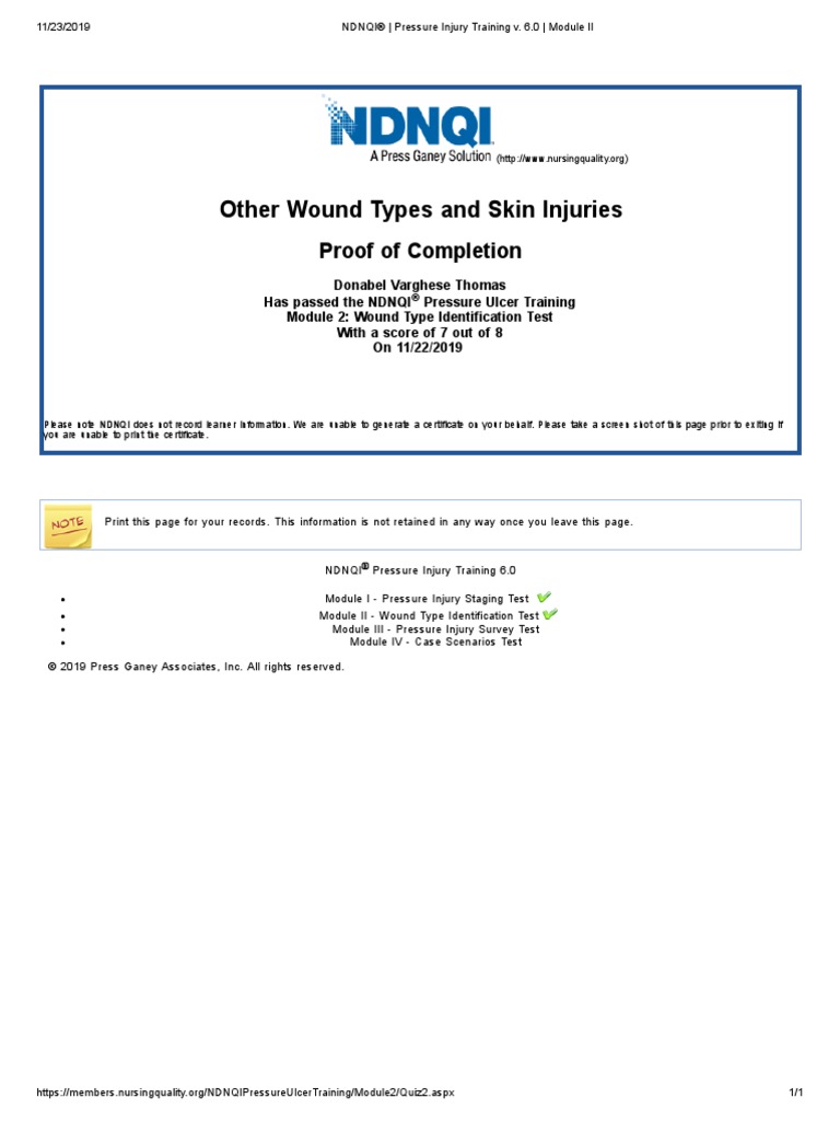 NDNQI® _ Pressure Injury Training v. 6.0 _ Module II