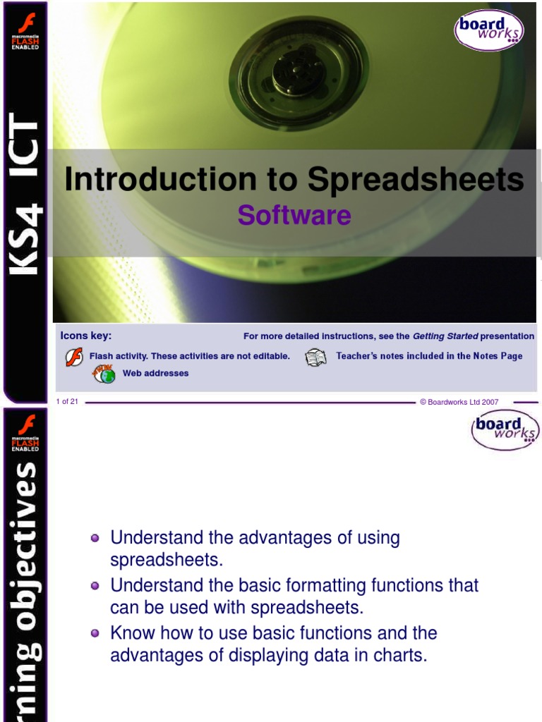 iNTRODUCTION TO SPREADSHEETS | PDF | Spreadsheet | Computing