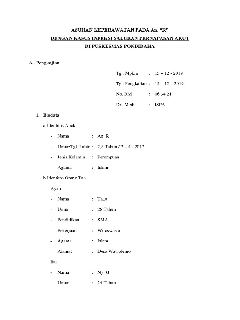 Askep Ispa | PDF | Kesehatan Holistik | Sains & Matematika