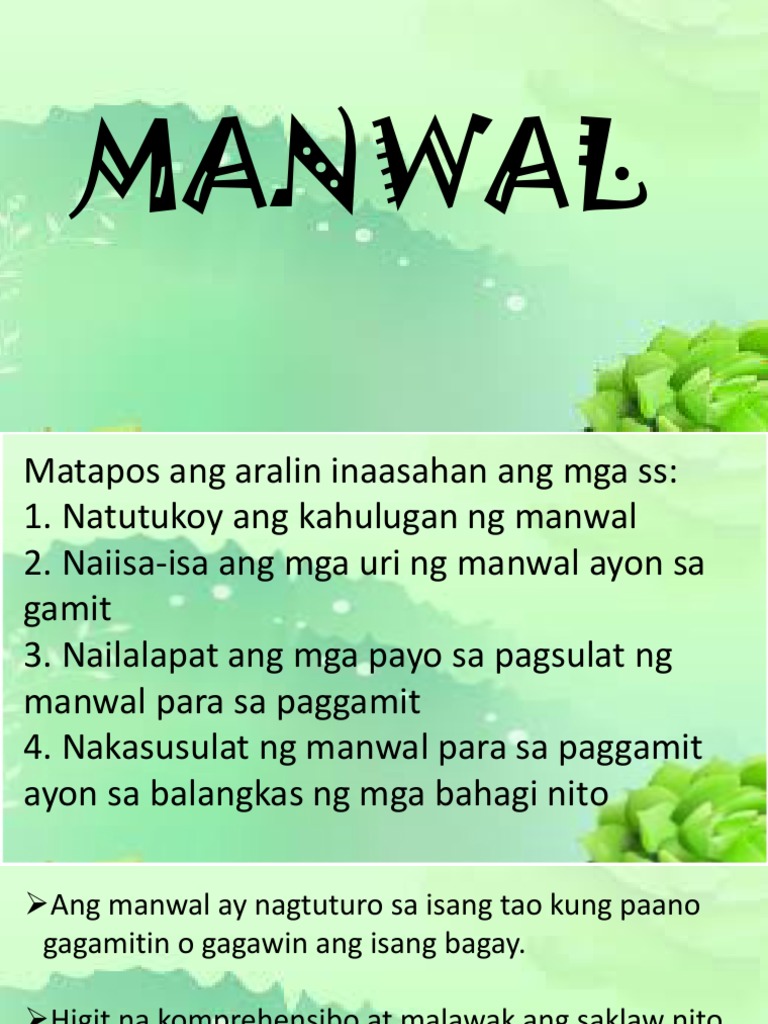 1 Manwal | PDF