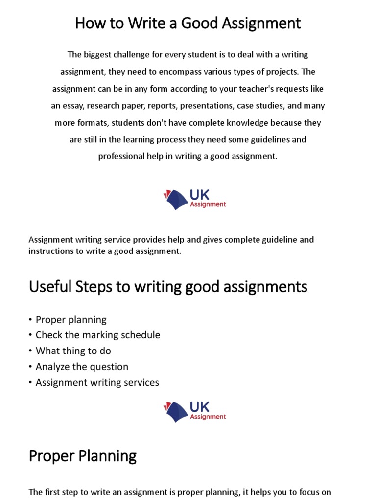 How To Write A Good Assignment | PDF | Question | Applied Psychology