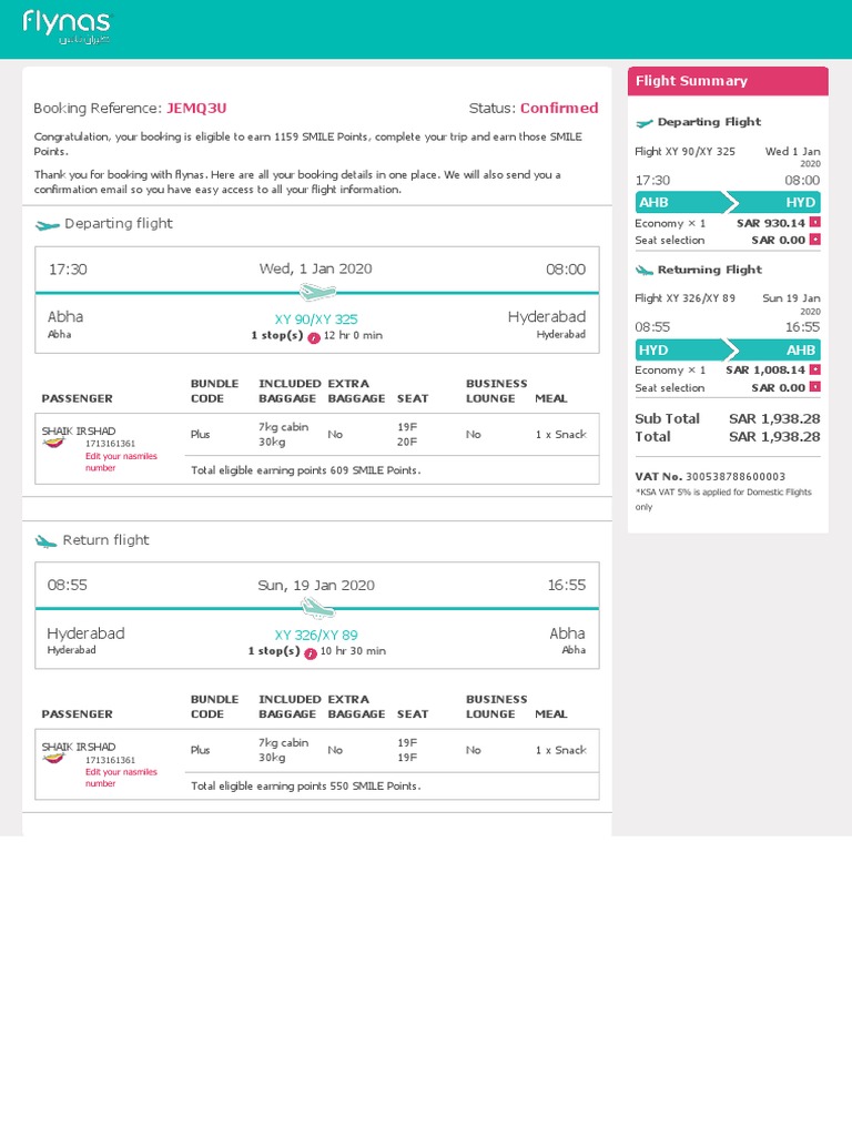 Confirmation | PDF | Aviation | Airlines