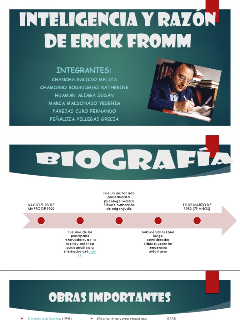 Inteligencia y Razón de Erick Fromm Metodos | PDF | Erich Fromm | Psicoanálisis