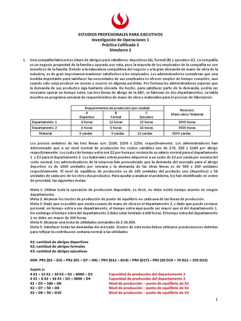 PC 3 Simulacro 2 Solucionario | PDF | Jabón | Business